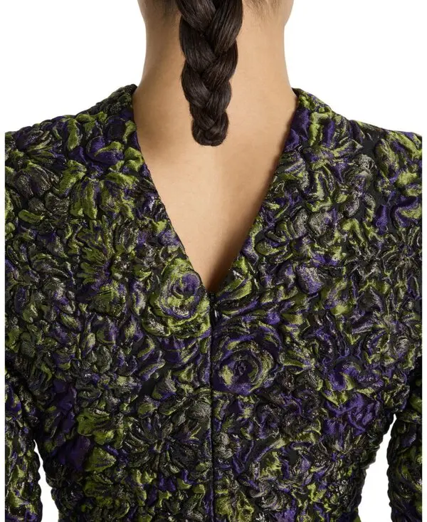 Balmain Cloque Jacquard Dress