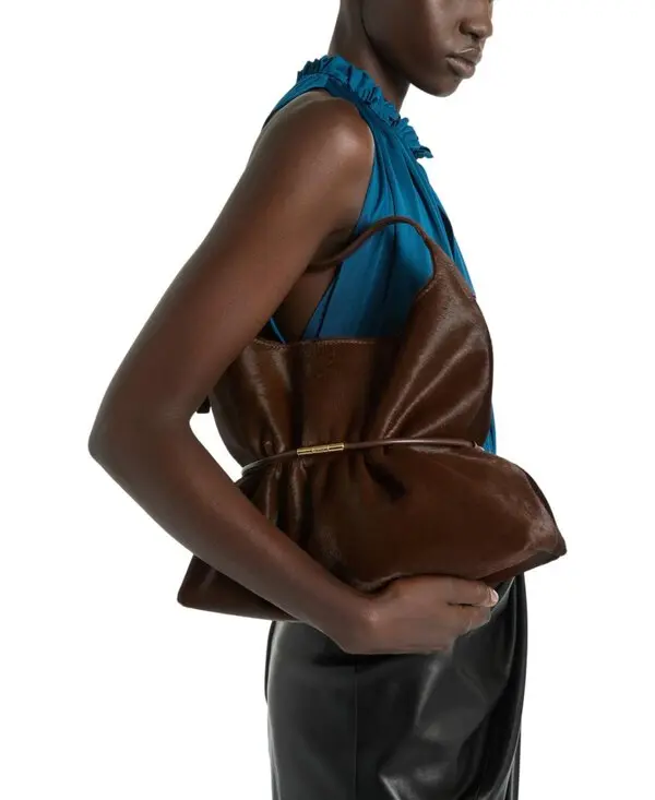 Balmain Sphynx Medium Bag In Pony-effect Leather