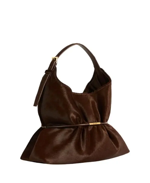 Balmain Sphynx Medium Bag In Pony-effect Leather