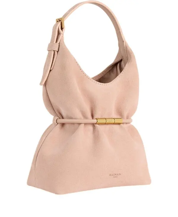 Balmain Sphynx Mini Bag In Suede