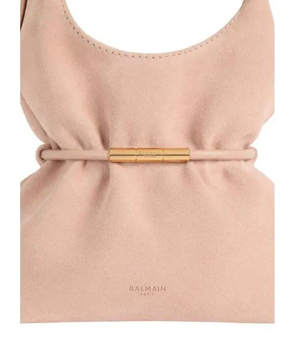 Balmain Sphynx Mini Bag In Suede