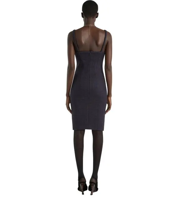 Balmain Tweed Dress With Spaghetti Straps