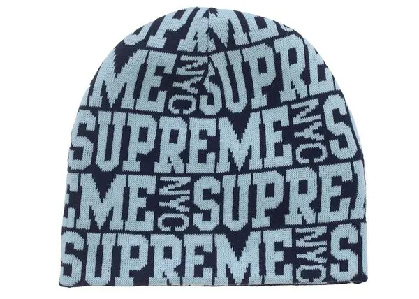 Supreme Reversible Camo Beanie - Blue