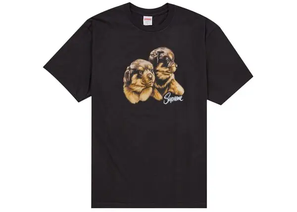 Supreme Puppies Tee Shirt - Black