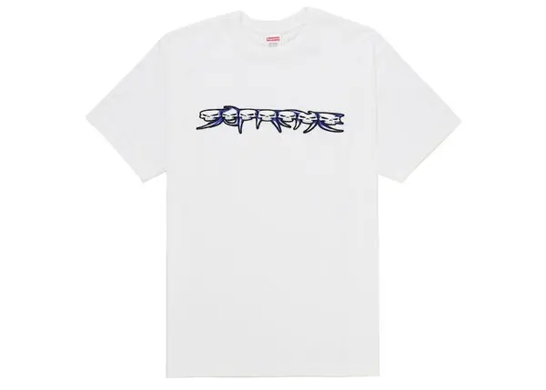 Supreme Skulls Spellout Tee Shirt - White