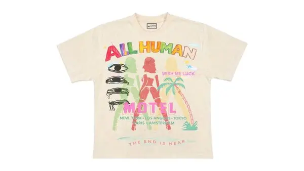 ALL HUMAN Game Over T-shirt - Cream