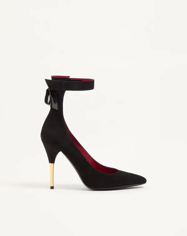 Valentino Garavani Fatale Suede Pumps 105mm - Black