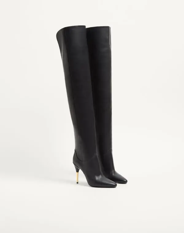 Valentino Garavani Over-the-knee Calfskin Boot 105mm