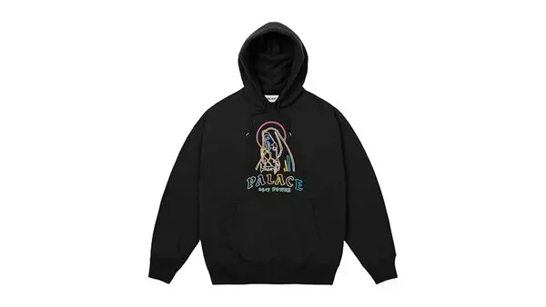 PALACE Pray For Us Hood - Black