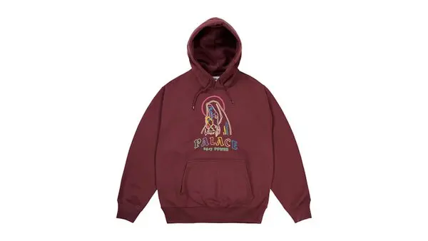 PALACE Pray For Us Hood - Maroonish
