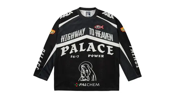 PALACE Highway To Heaven Jersey - Black