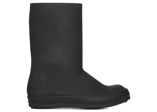 Rick Owens All Rubber Sneakwaders Boots - Black