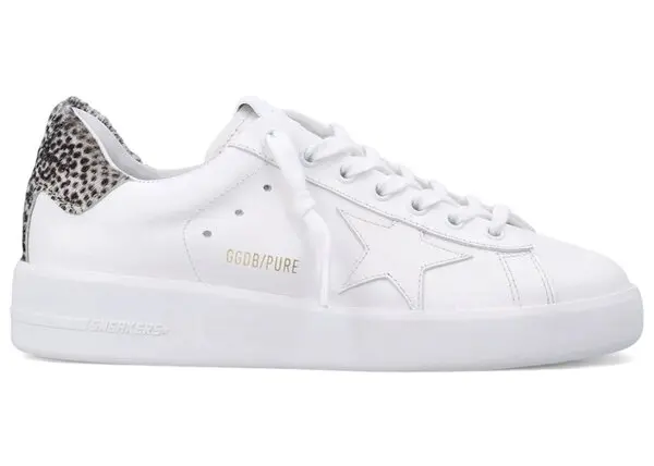 GOLDEN GOOSE Purestar Sneakers With Animal Print Accent