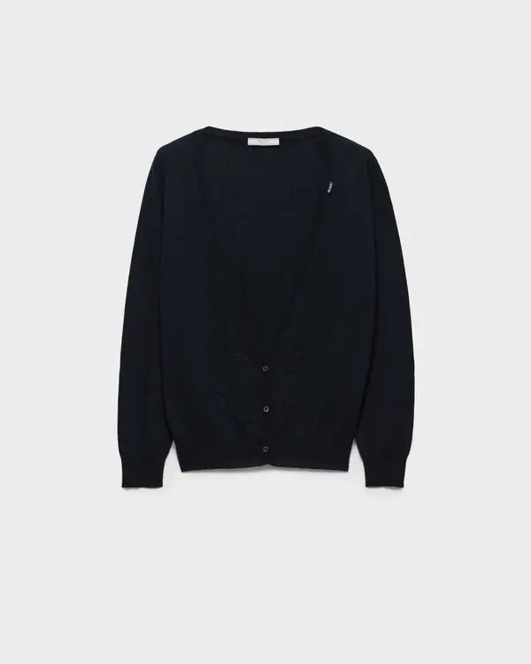Prada Cashmere Cardigan - Black