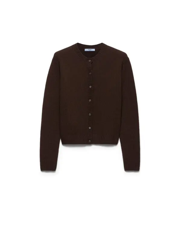 Prada Cashmere Cardigan - Brown