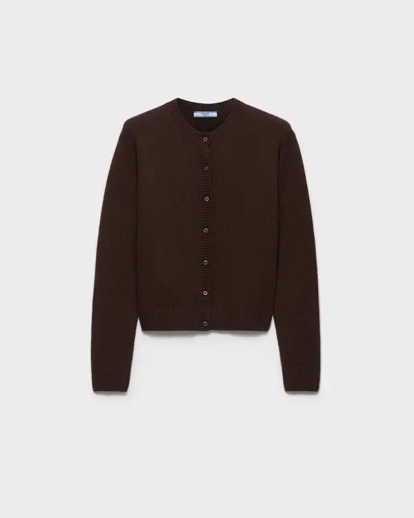 Prada Cashmere Cardigan - Dark Brown