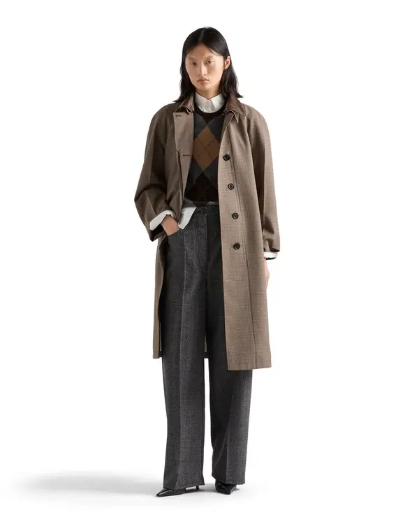 Prada Mouliné Wool Pants