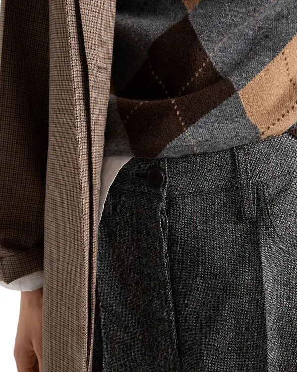 Prada Mouliné Wool Pants