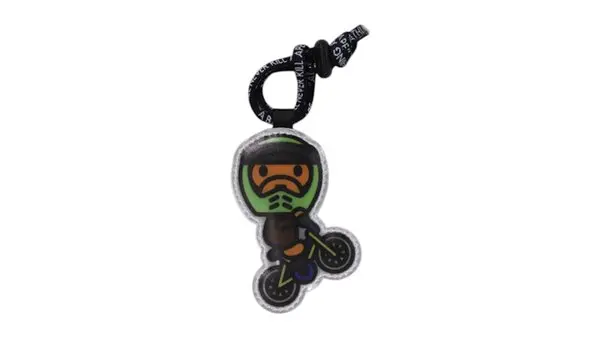 A BATHING APE Baby Milo Cycling Reflector Keychain - Apple Green