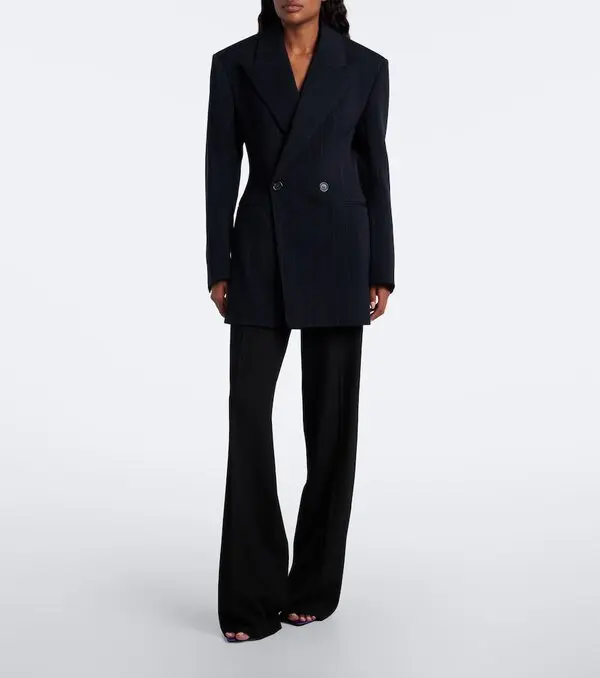 Saint Laurent Wool-blend Straight Pants