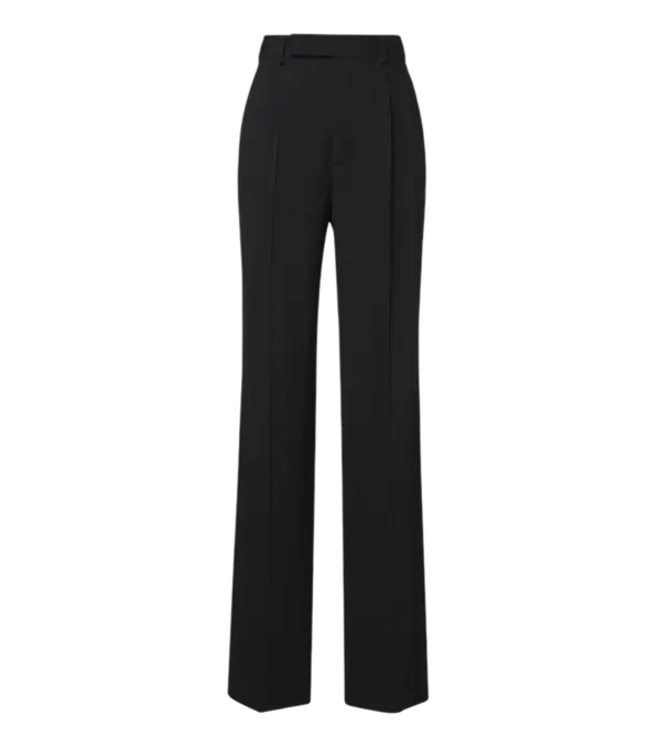 Saint Laurent Pinstriped Trousers - Black