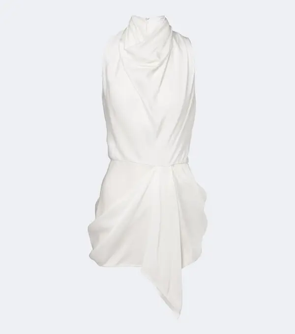 Givenchy Draped Satin Top - White
