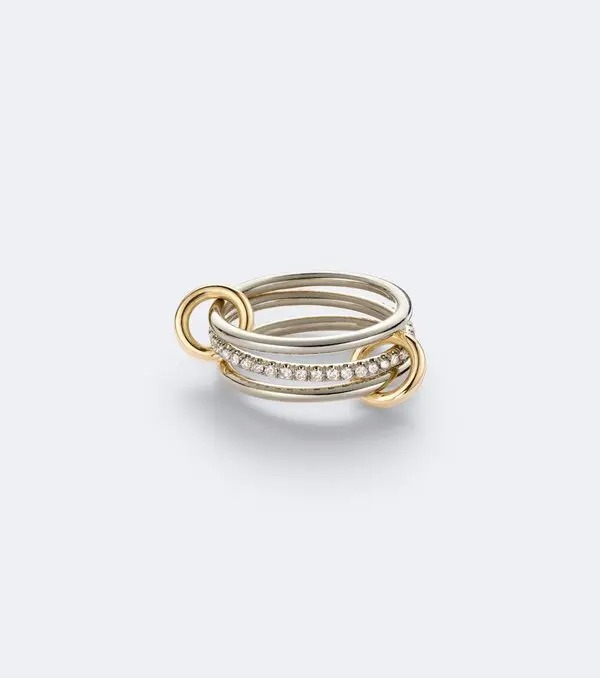 SPINELLI KILCOLLIN Sonny Sterling And 18kt Gold Ring With Diamonds - Silver
