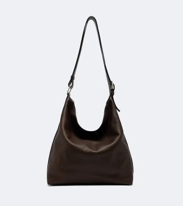 THE ROW Ian Large Leather Tote Bag - Brown