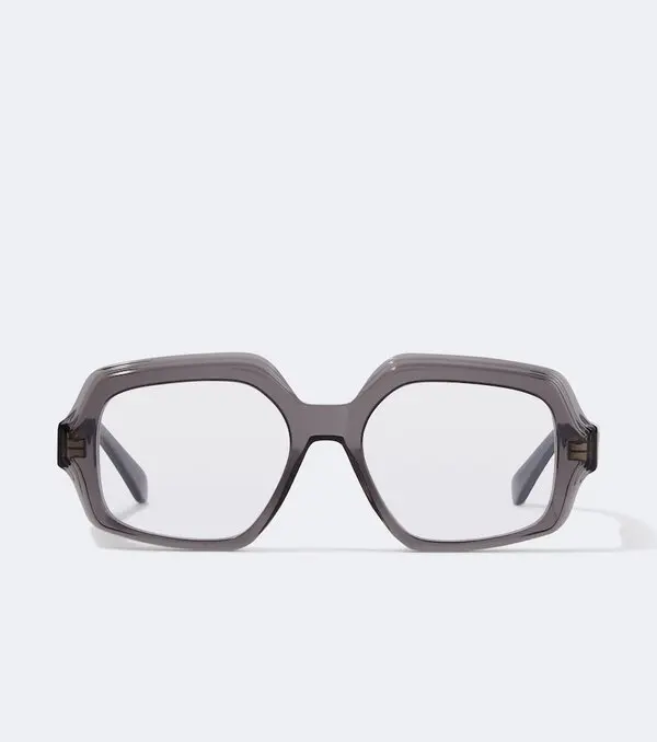 Loewe Anagram Rectangular Glasses - Grey