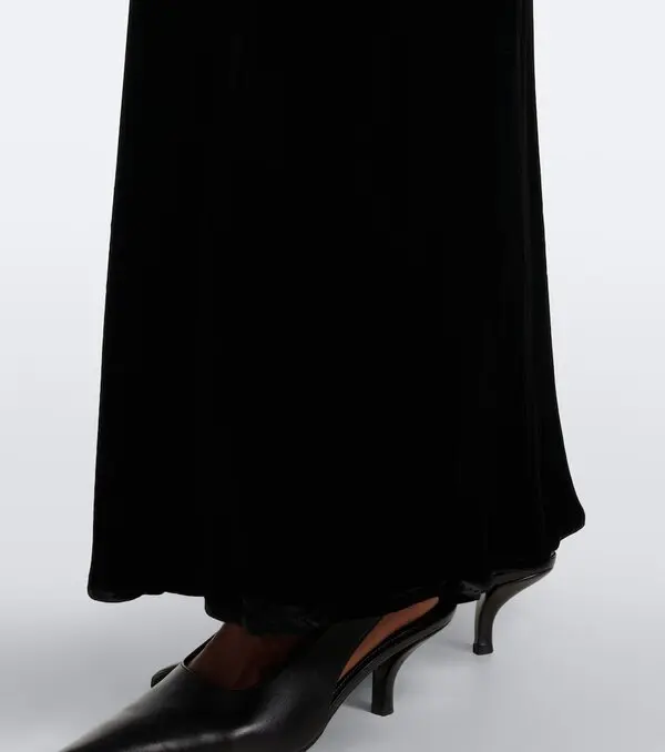 RÓHE Velvet Maxi Skirt