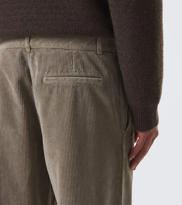 THE ROW Paulo Cotton Corduroy Straight Pants