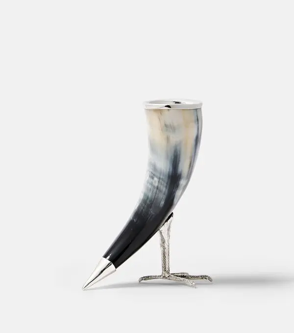 TAVARES 1922 Horn And Sterling Silver Candle Holder - Multicoloured