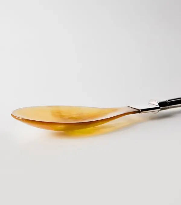 TAVARES 1922 Horn And Sterling Silver Salad Spoon