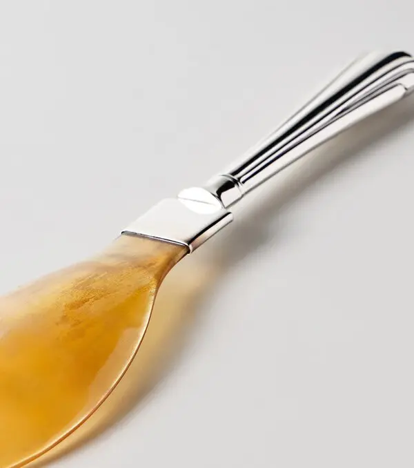 TAVARES 1922 Horn And Sterling Silver Salad Spoon