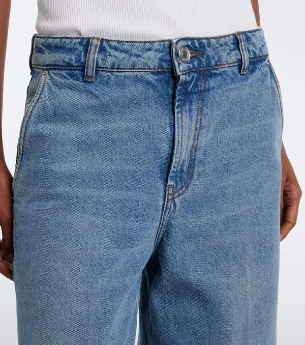 AMI Paris Mid-rise Wide-leg Jeans
