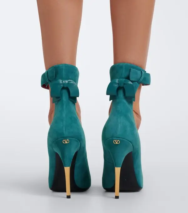 Valentino Garavani Fatale Bow-detail Suede Pumps