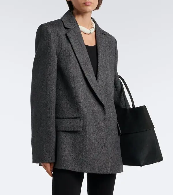 TOTEME Herringbone Wool Blazer