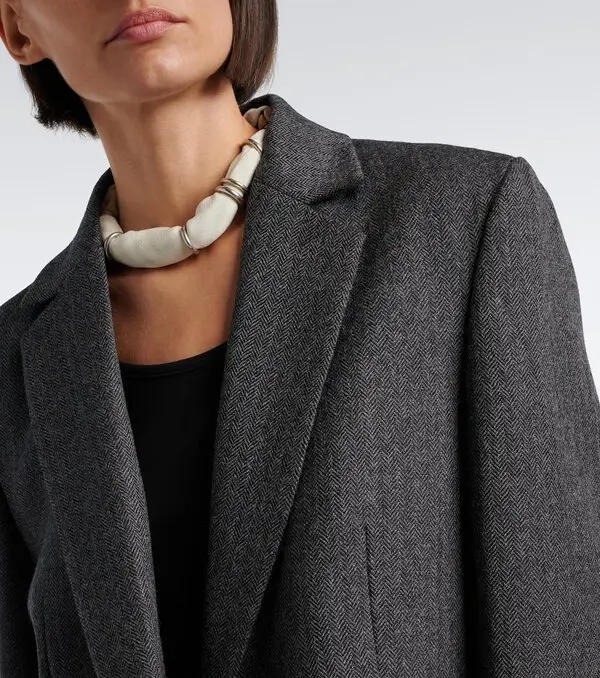 TOTEME Herringbone Wool Blazer