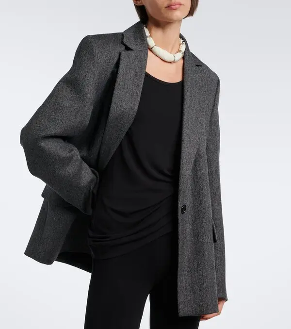 TOTEME Herringbone Wool Blazer