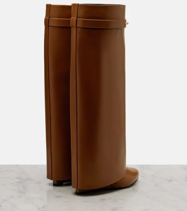 Givenchy Shark Leather Knee-high Boots