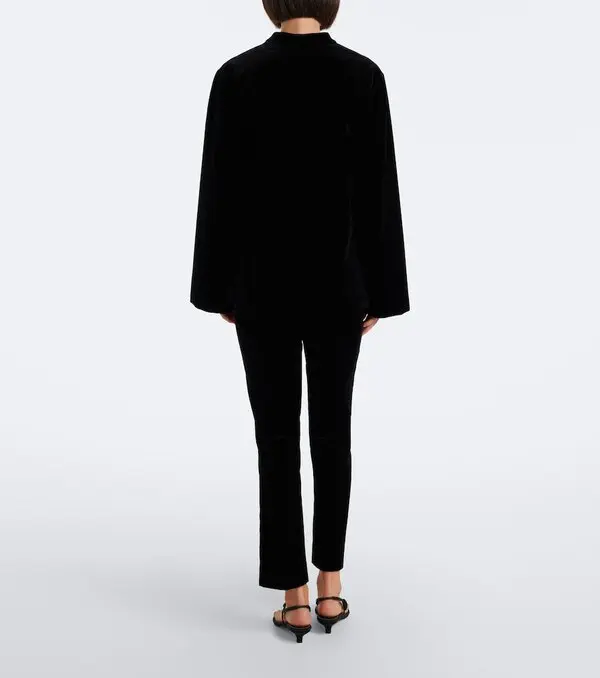 RÓHE Cotton Velvet Cigarette-leg Pants