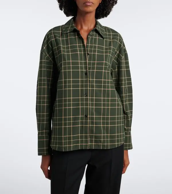 TOTEME Checked Cotton Shirt