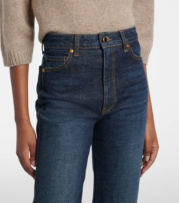 Khaite Danielle Straight Jeans In Lansing