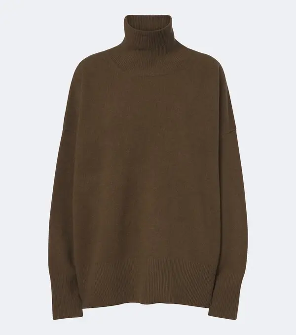 RÓHE Wool Turtleneck Sweater - Green
