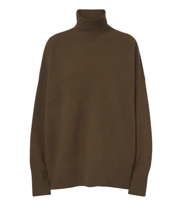 RÓHE Wool Turtleneck Sweater - Green