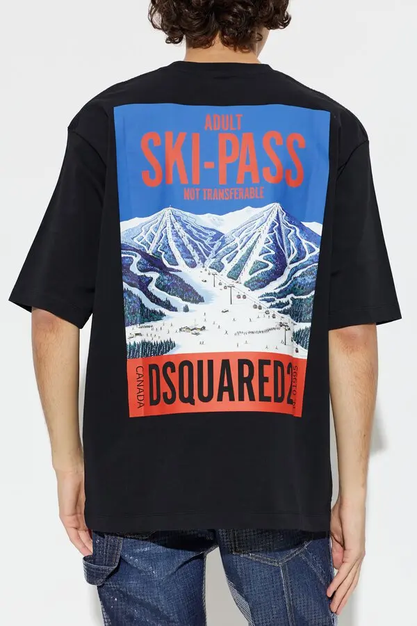 Dsquared2 Cotton T-shirt With Printed Logo