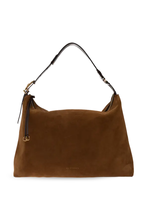 Etro Suede ‘hobo L’ Bag - Brown