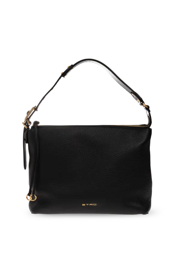 Etro Leather Bag ‘hobo M - Black