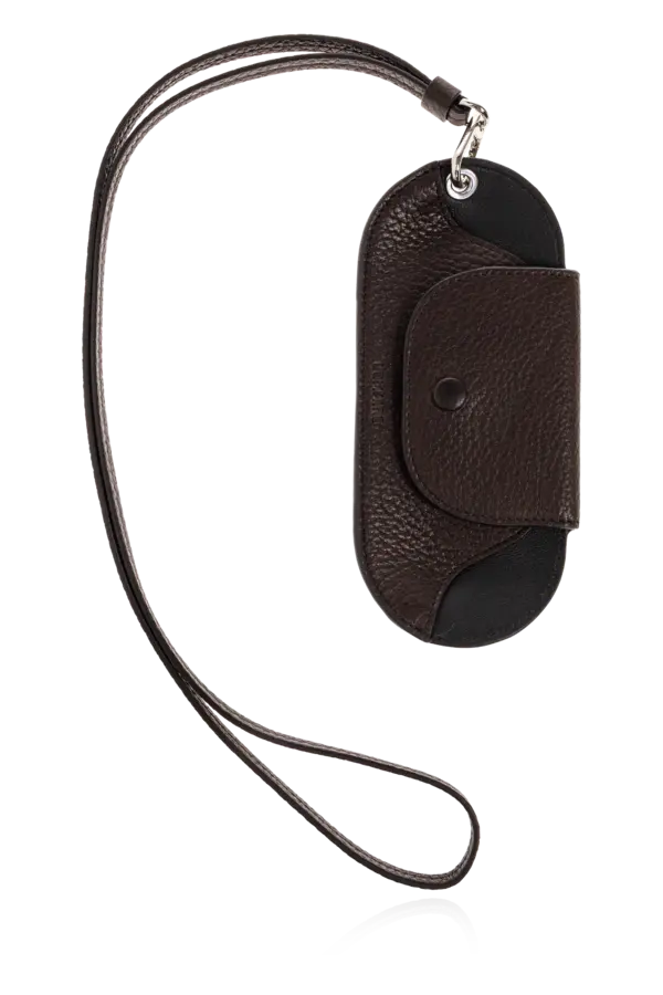 LEMAIRE Leather Glasses Case - Brown
