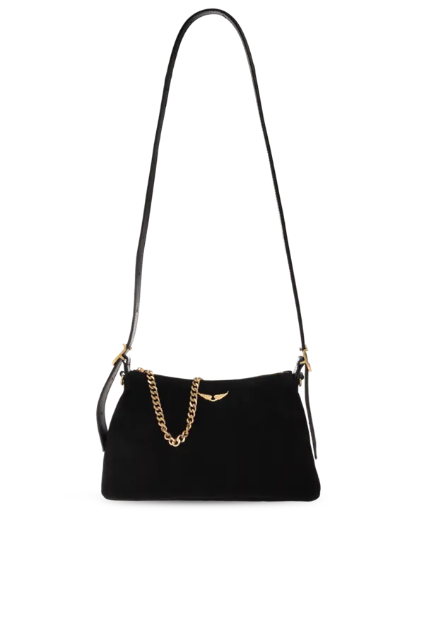Zadig&Voltaire Suede Bag With Logo - Black